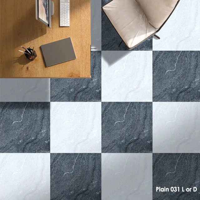 Porcelain Tiles Heavy Duty Semi Porcelain 400x400mm Decorative Flooring ...