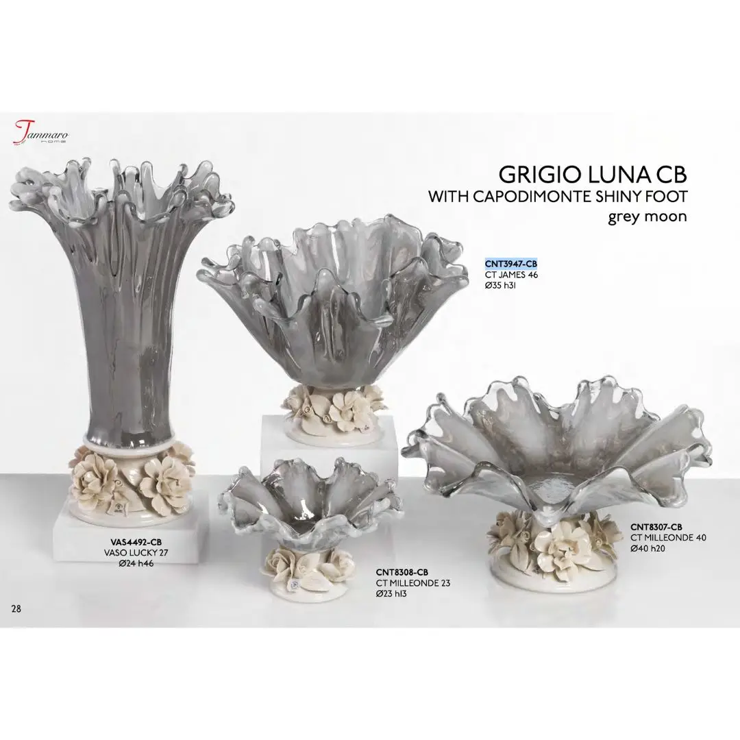 Tammaro Home Premium Quality Italian Centerpiece James Cb Gray Moon ...