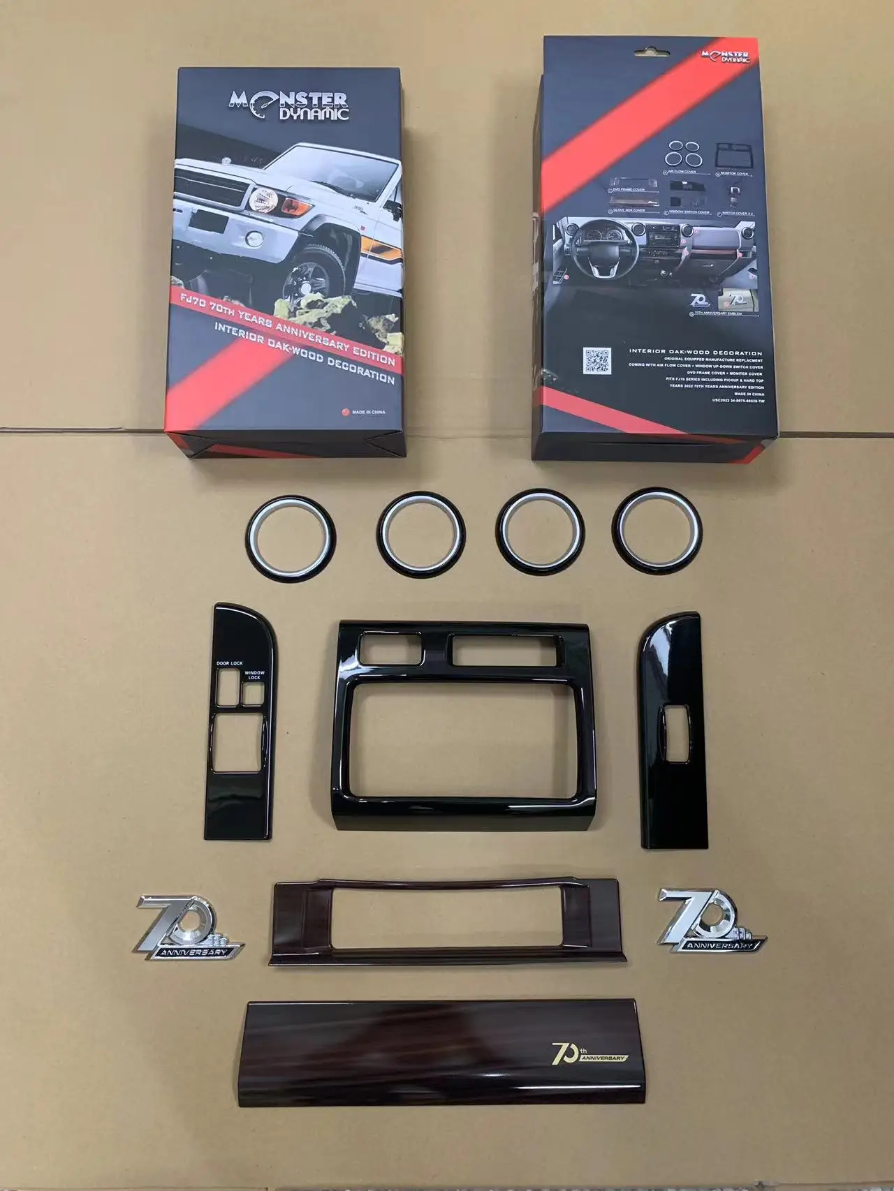 Interior Wooden Dashboard Wooden Panel for LC Pickup Fj70 Fj75 Fj79 ...