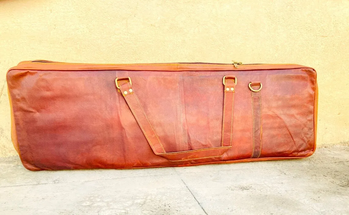 Leather Riffle Case Leather Shotgun Bag Hunting Bag Heavy Duty Internal ...