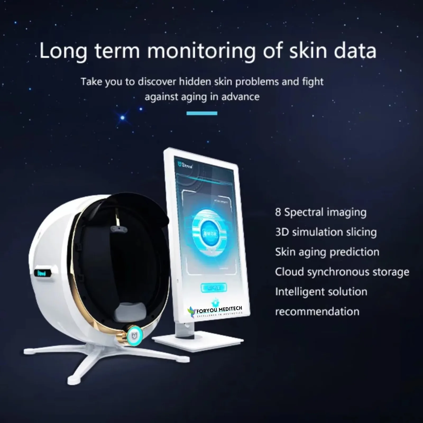 Plus AI Smart Skin Analyzer 3D Facial Scanner & Intelligent Imager for ...