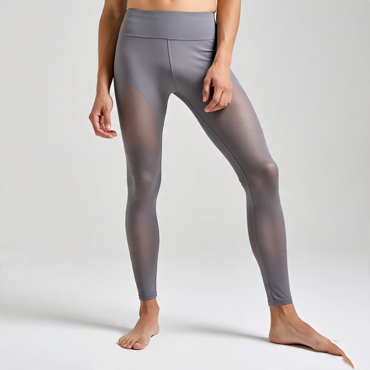 Men's Sheer Mesh Leggings - High Elastic & Quick Dry