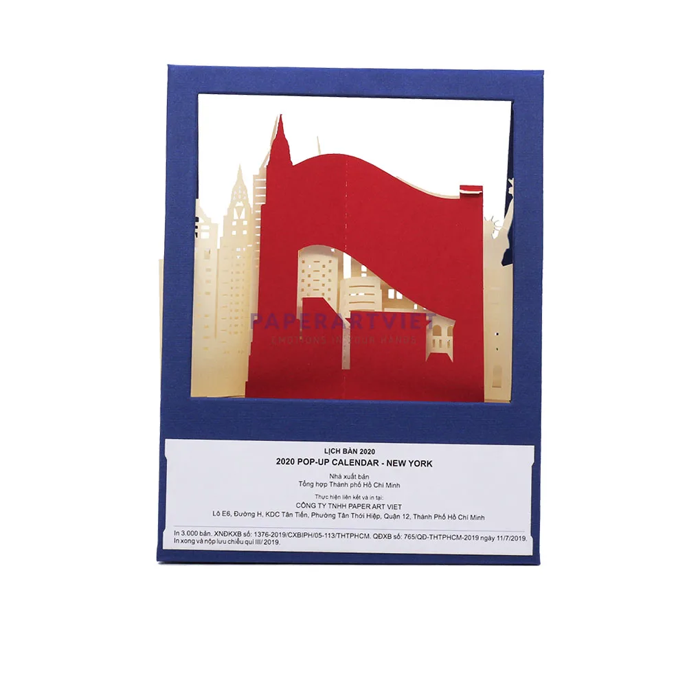 Calendar Them New York Pop-Up Card I Love New York Calendar Pop-Up Card ...