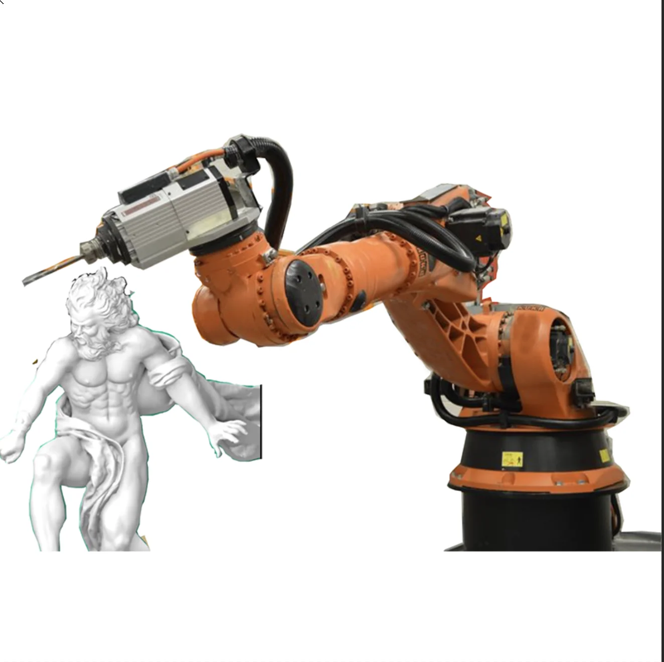 3D Sculpture 6 Axis Robot Arm CNC Engraving for Wood Foam Stone
