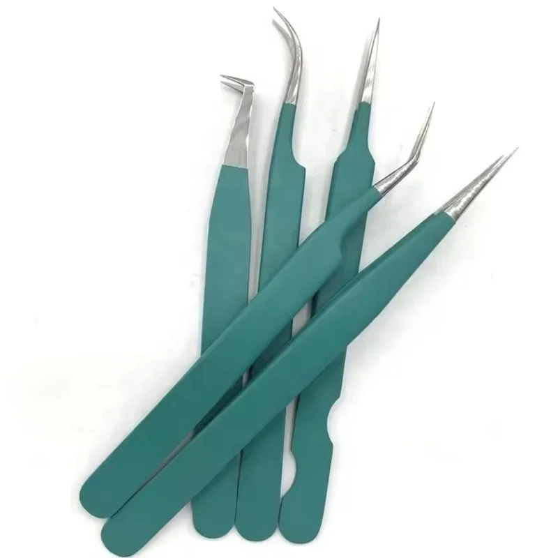 Exquisite Precision Wholesale Dark Green Matte Finish Eyelash Extension ...
