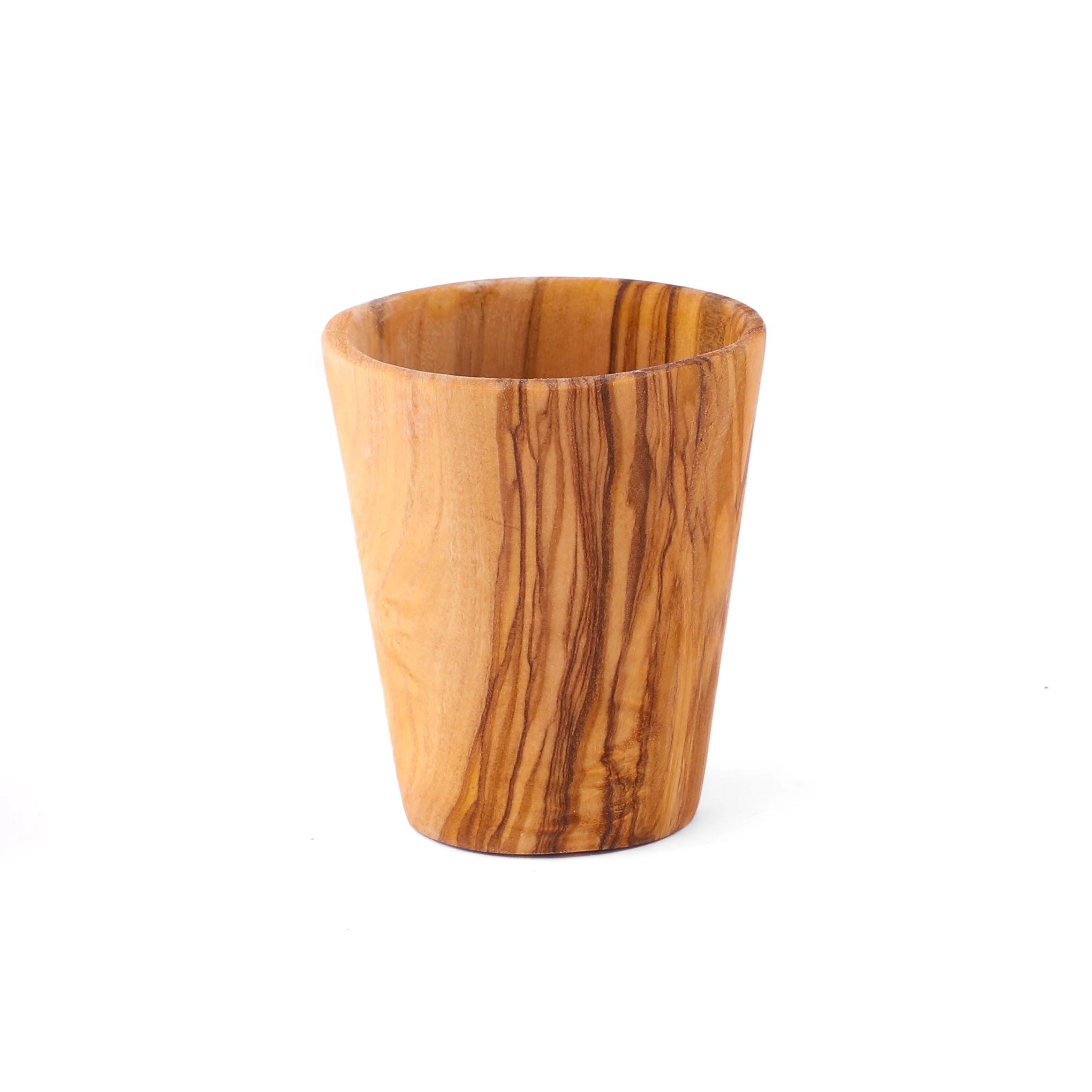 Handmade Eco-Friendly Olive Wood Shot Glass-Mediterranean Style Rustic ...