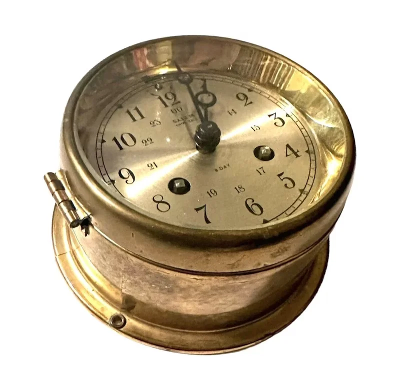Salem Ships Bell Clock - Elegant Antiquity by Calvin Handicraft