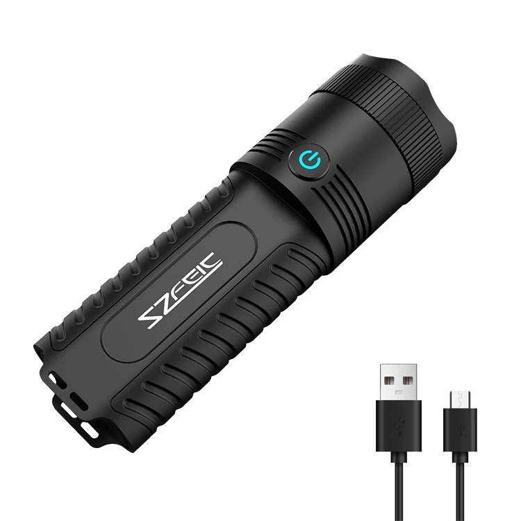 Customizable 4000lm Super Powerful Led Flashlight Rechargeable Torch ...