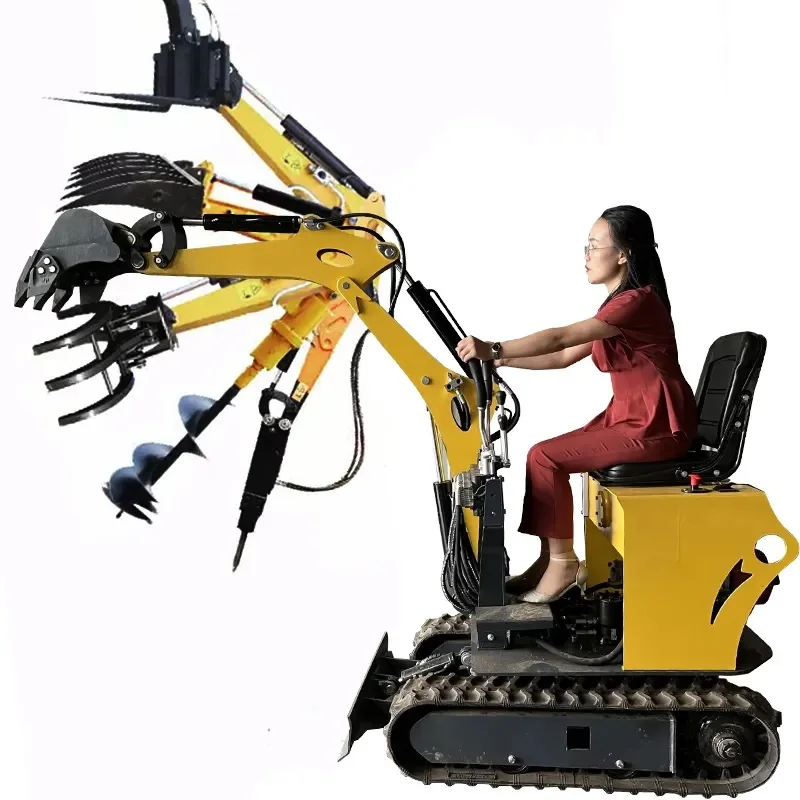 7.6kw New Digger Micro Mini Excavator 1ton 1.2ton Mini Crawler Digger ...