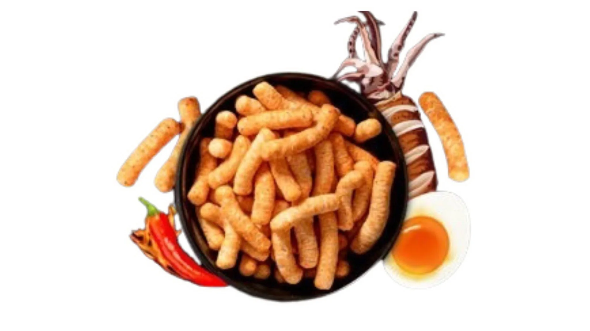 Prawn Rice Crackers Snack From Thailand Brand Yaki Genmai Cuttlefish ...