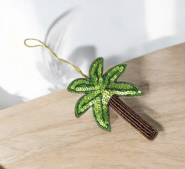 Ethnic Handmade Zari Hanging Ornament with Beads & Embroidery for ...