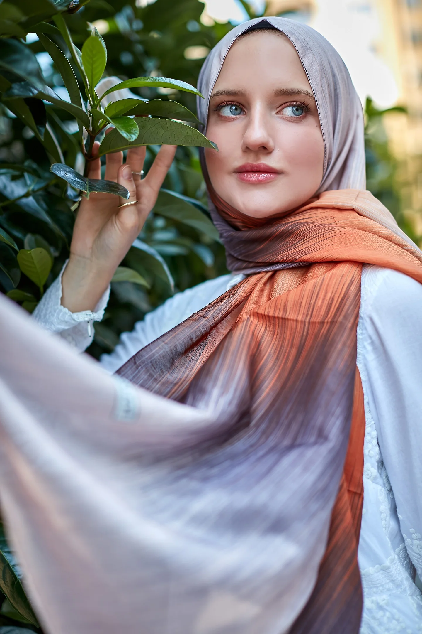 Women's Shawl Hijab Dream Tan Color 100% Polyester Size 70 X 185 Premium Special Edition Premium ...