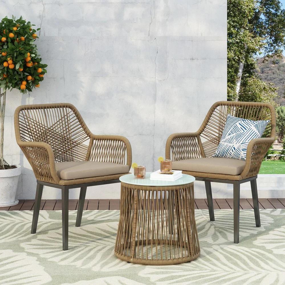 Sarah Outdoor Wicker 2 Seater Chat Set Black Finish - Buy Utdoor Wicker ...