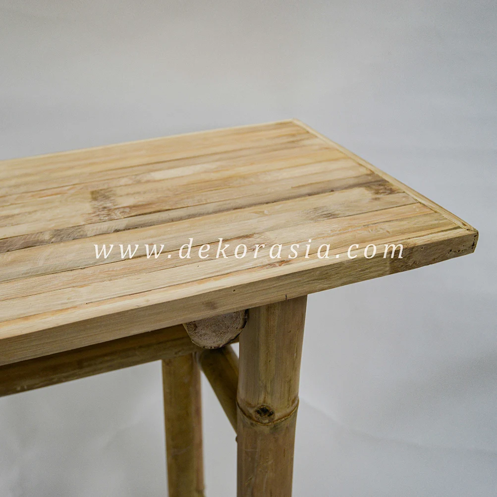 Contemporary Luxury Console Table Natural Bamboo and MDF Wood Modern Home Furniture for Living ...