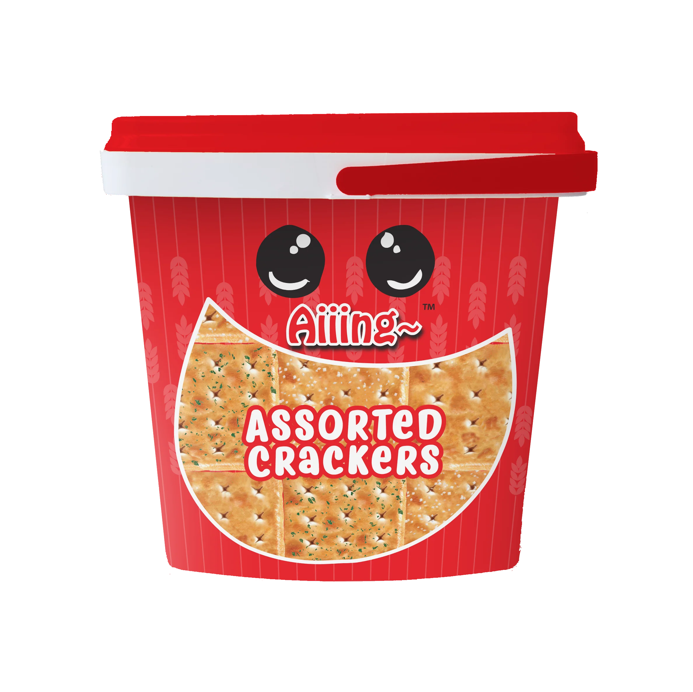 Aiiing Crackers Biscuits - 405g X 6 Buckets - Halal Made in Malaysia