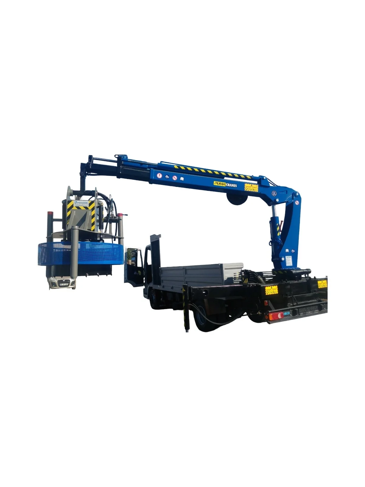Puma Telescopic Boom Truck Mounted Loading Crane High Quality 10 Ton ...
