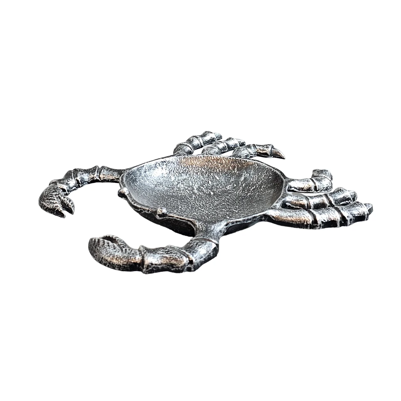 Handmade Modern Aluminum Crab-Shaped Serving Dish for Halloween