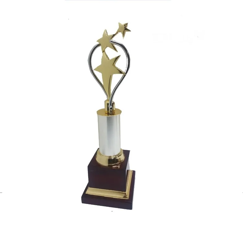 Gold Plated Open Cup Trophy Award Customized Style Trophy Decorative ...