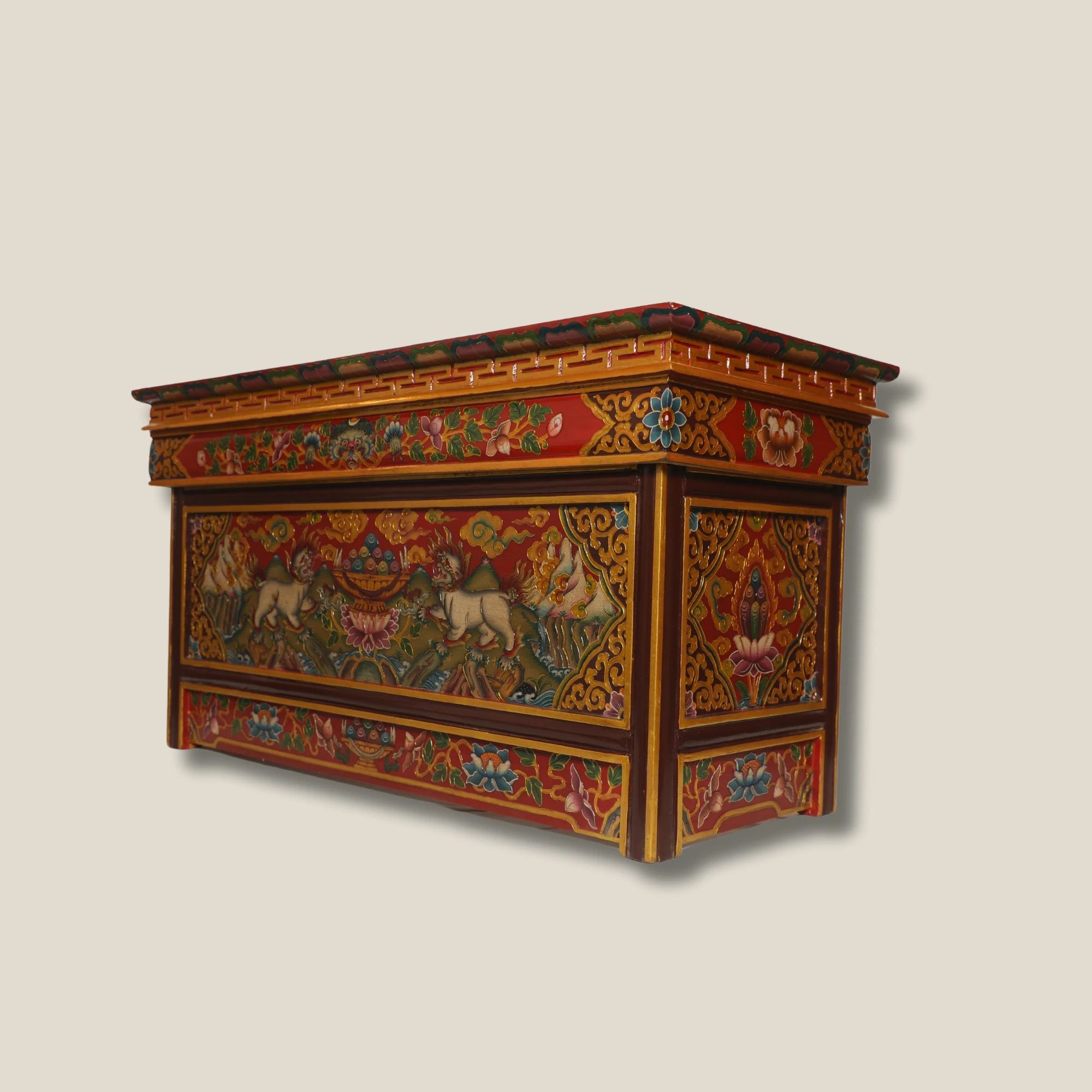 Tibetan Hand-painted Traditional Foldable Table Handmade Foldable ...