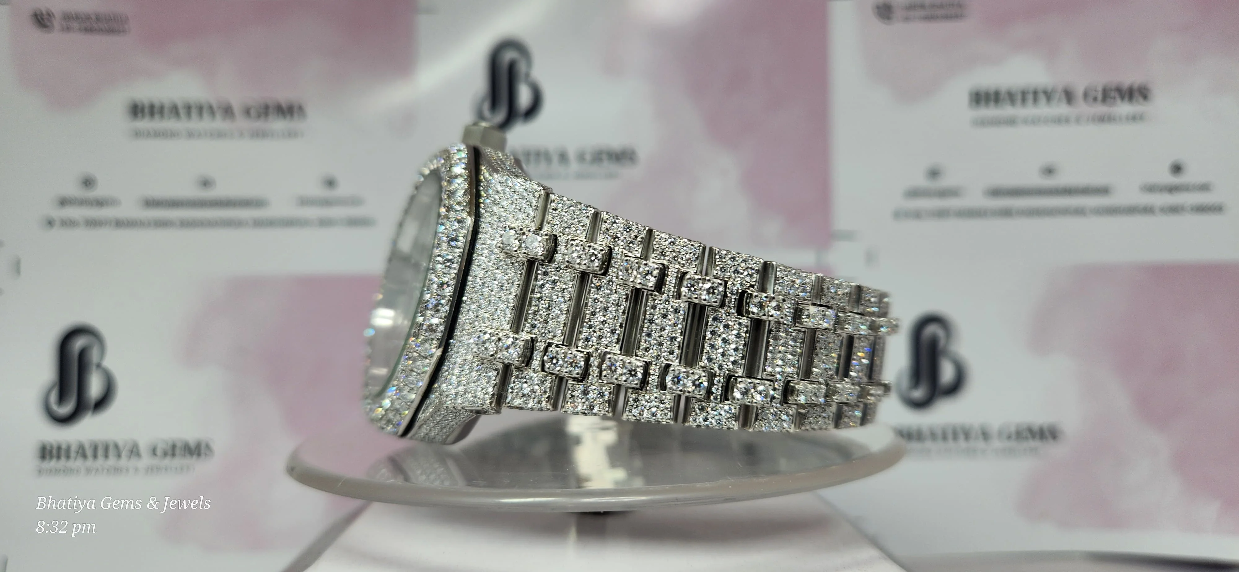 Premium Quality Antique Fully Iced Out Vvs Clarity Moissanite Diamond ...