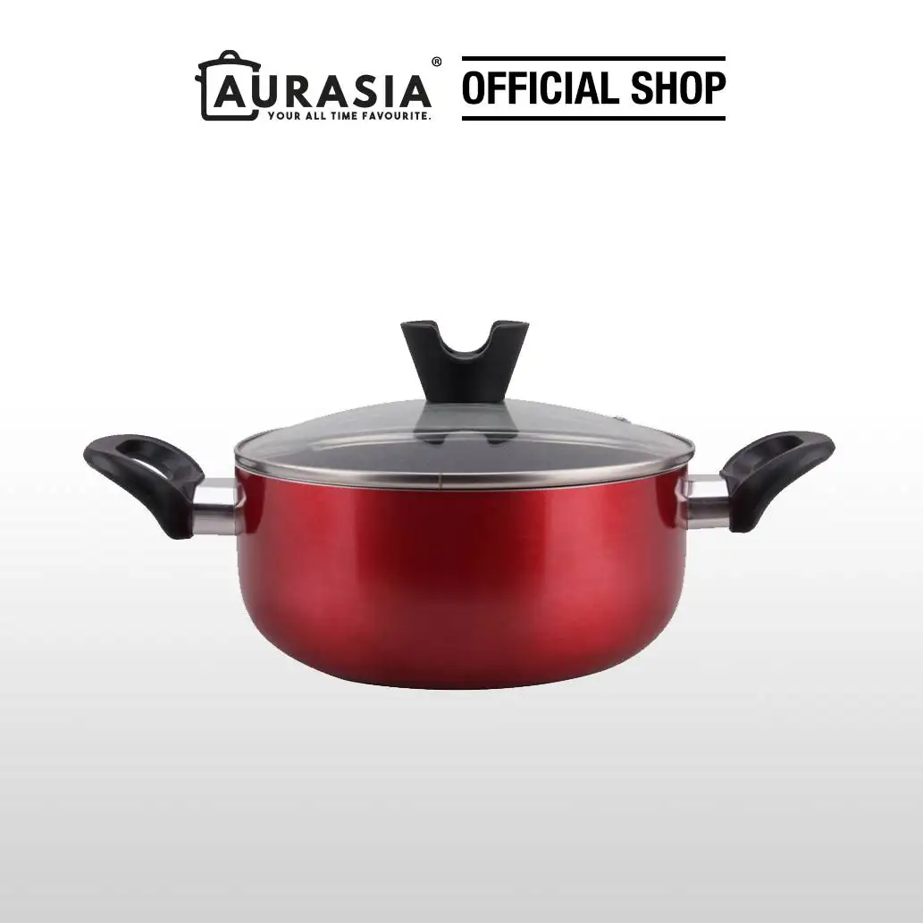 Preferred Supplier Oriental Style Aurasia Ruby 34cm Wok Set Stainless ...