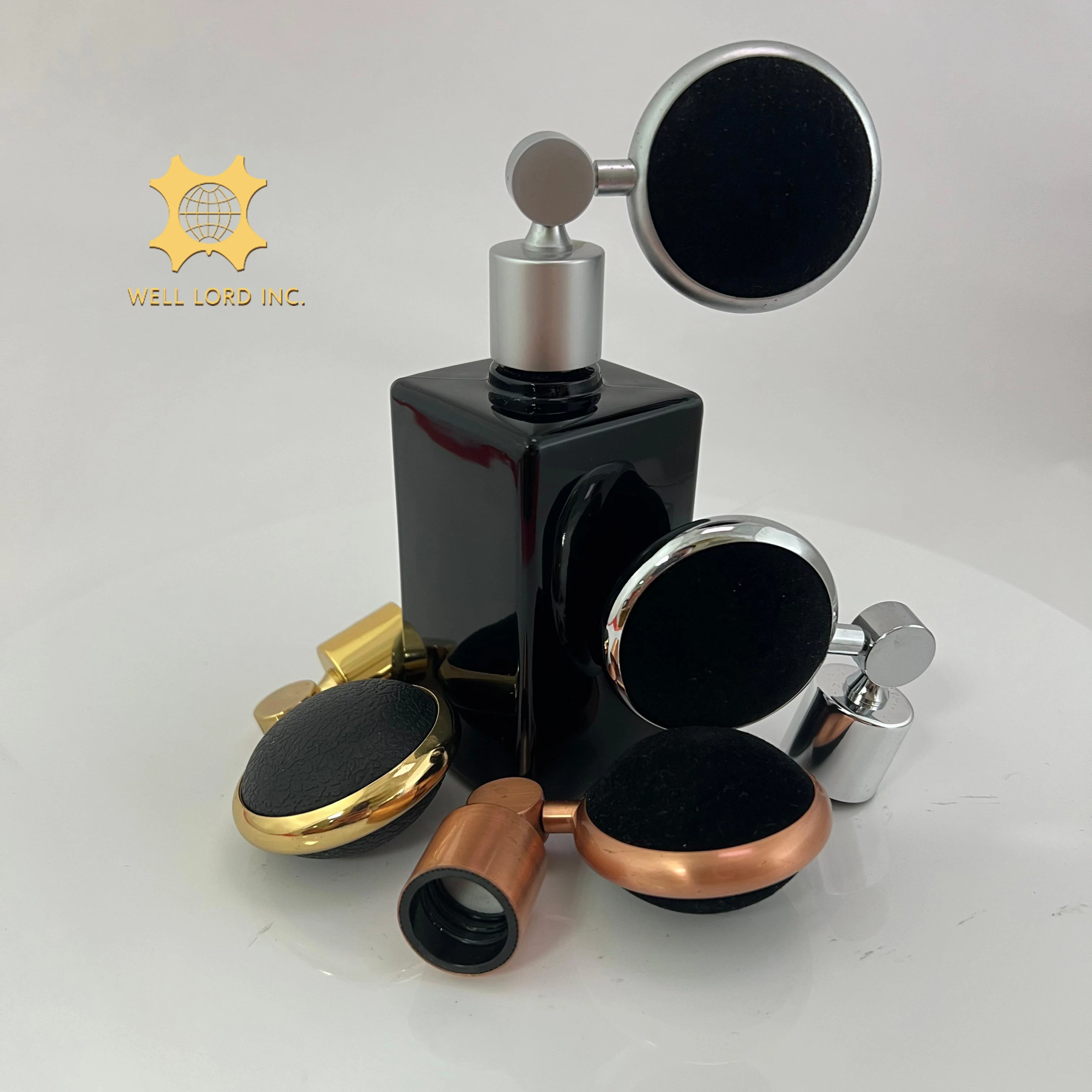 Unique Round Leather Perfume Bulb Atomizer Customize Design and Color ...