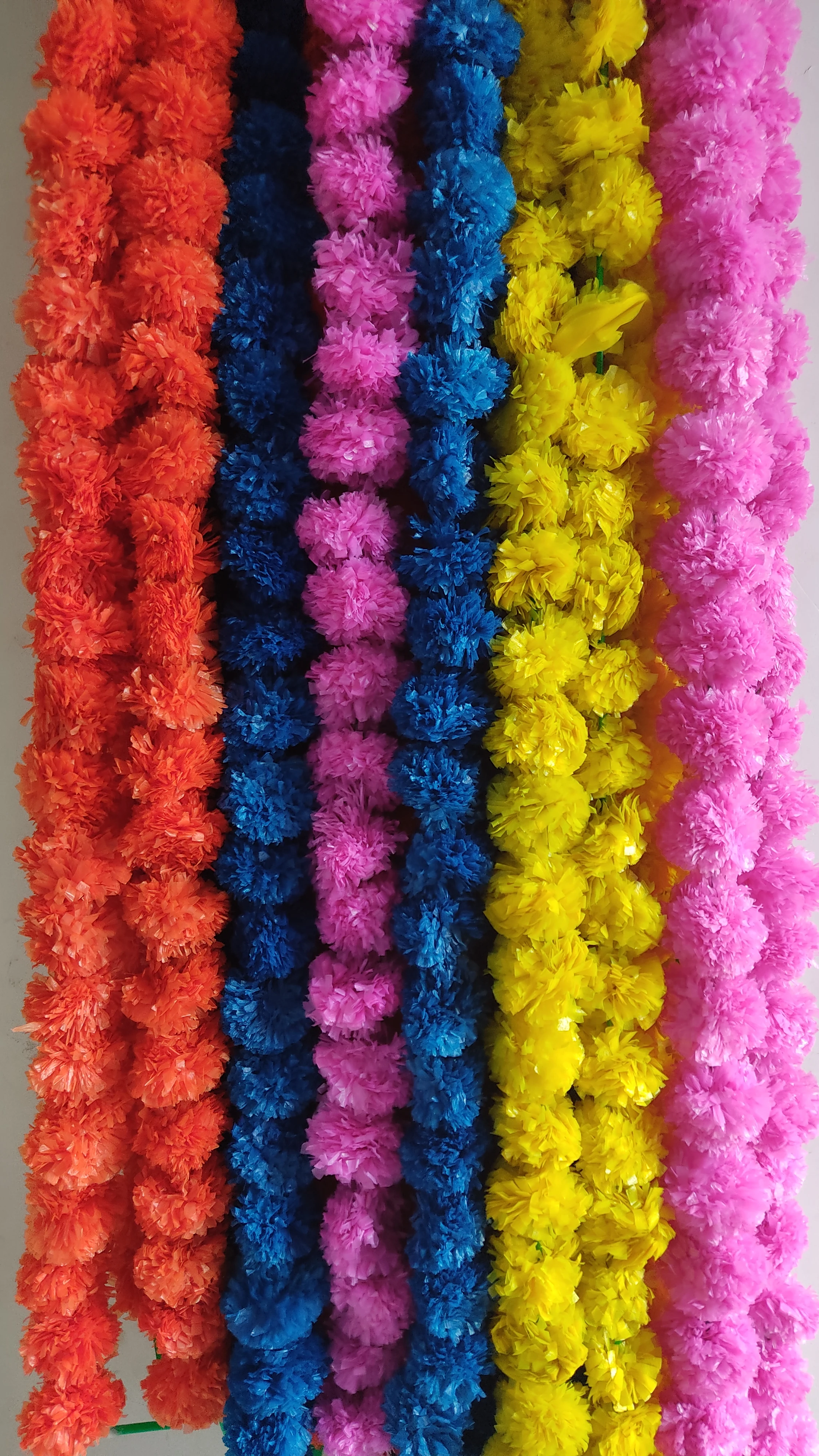 Artificial Wholesale Marigold Flower Garland String for Wedding and ...