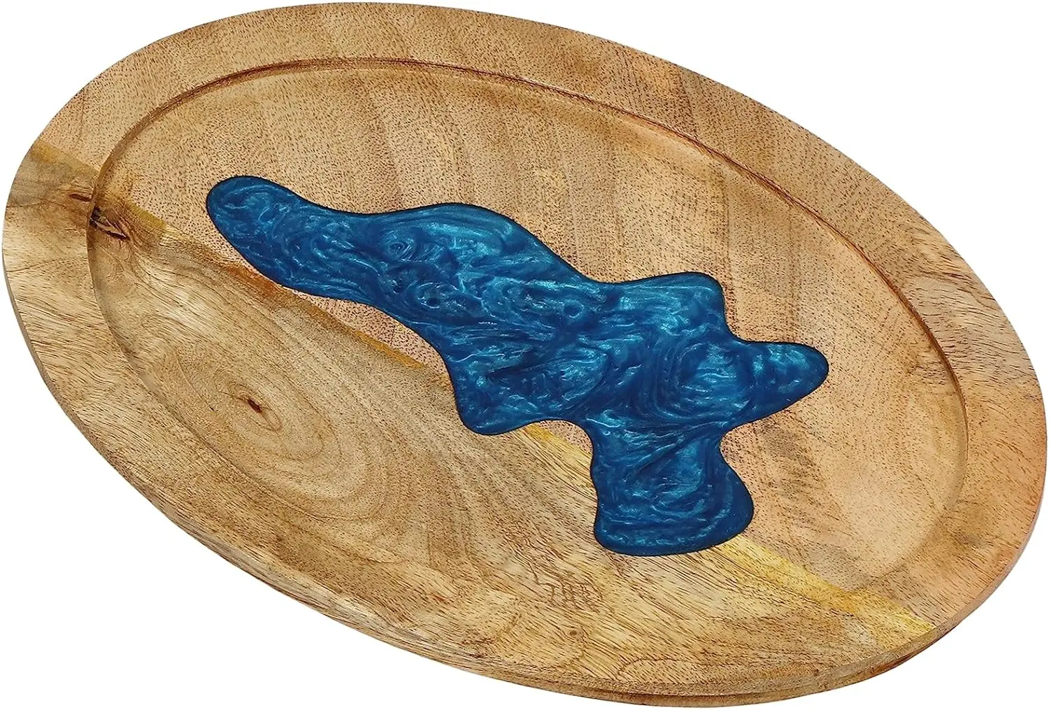 Rectangular Cheese Board With Rectangle Epoxy Resin Filled Luxurious ...