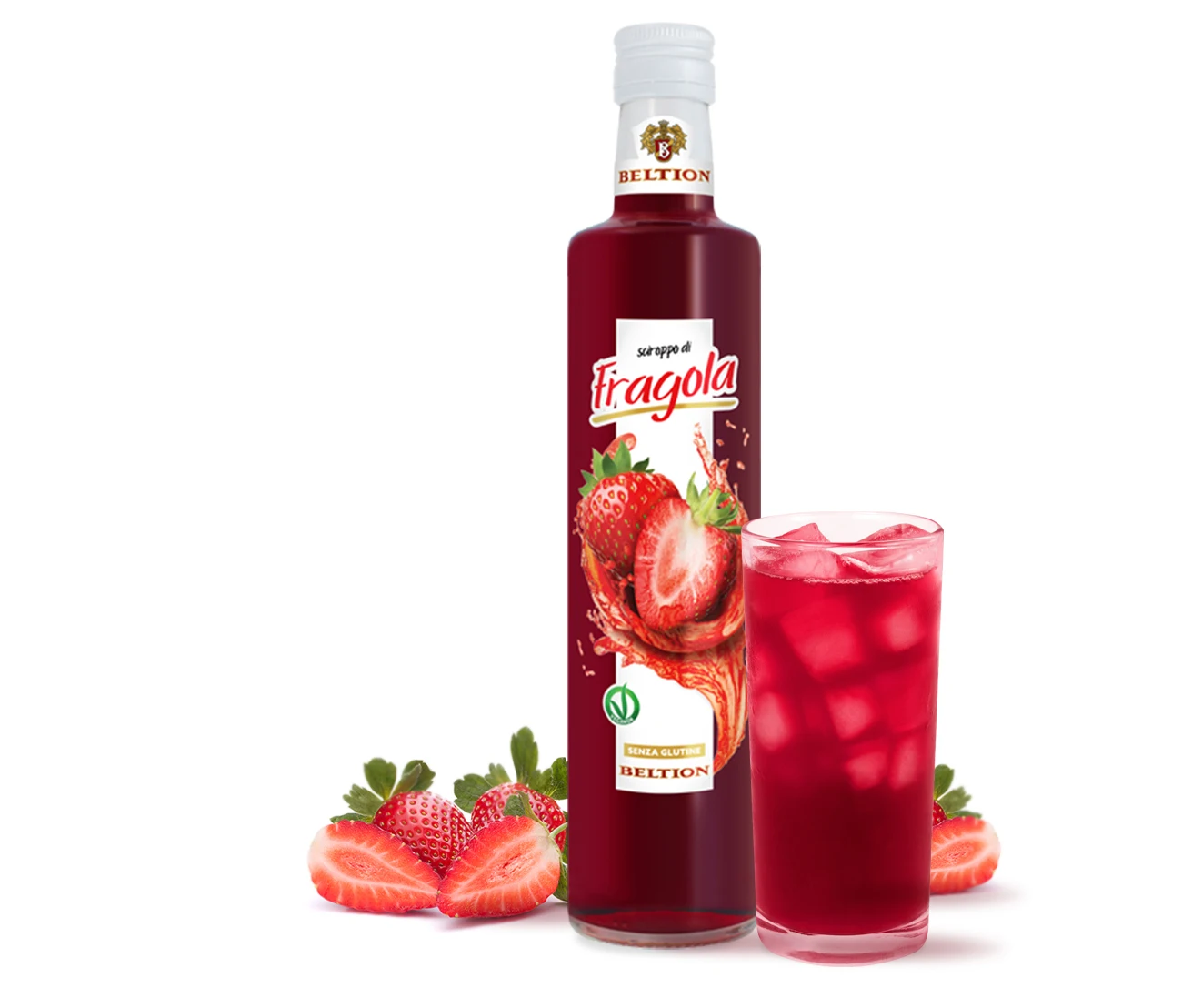 Sirope De Fresa Italiana De Primera Calidad,1000 Ml,Veganok Certificado ...