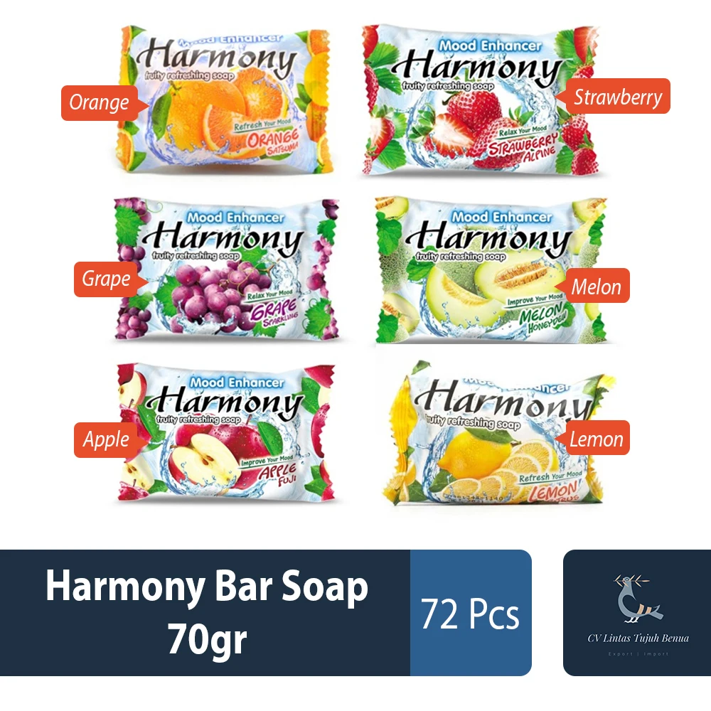 Wholesale Harmony Bar Soap 70gr Third Variants Melon & Lemon Bath ...