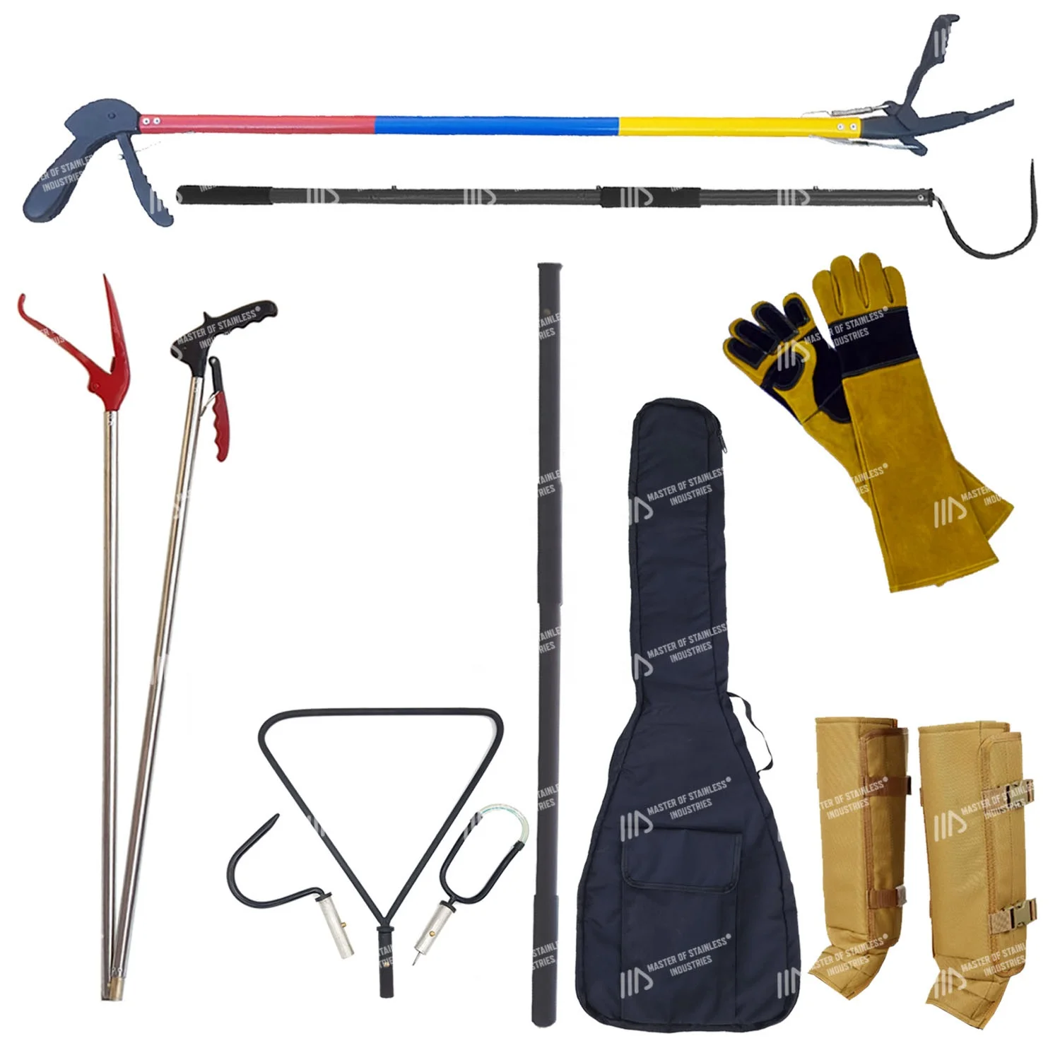 Snake Catcher Tongs - Professional Herpetology Tools