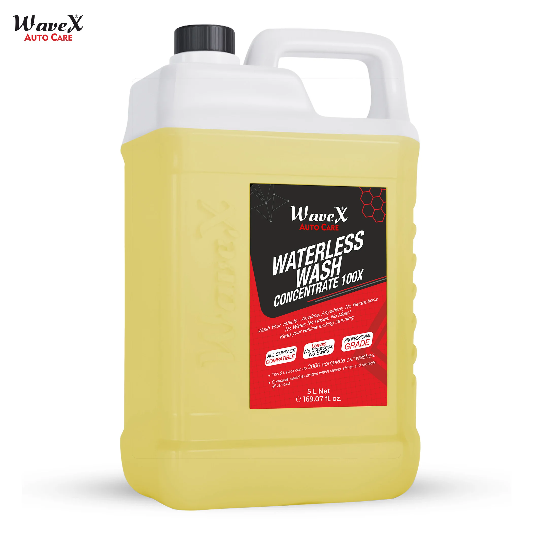 Wavex无水洗车100倍浓缩物 | 100倍可稀释 (5升) - Buy 无水洗车喷液的汽车和自行车,汽车美容清洁剂汽车清洁洗车,洗车集中 ...