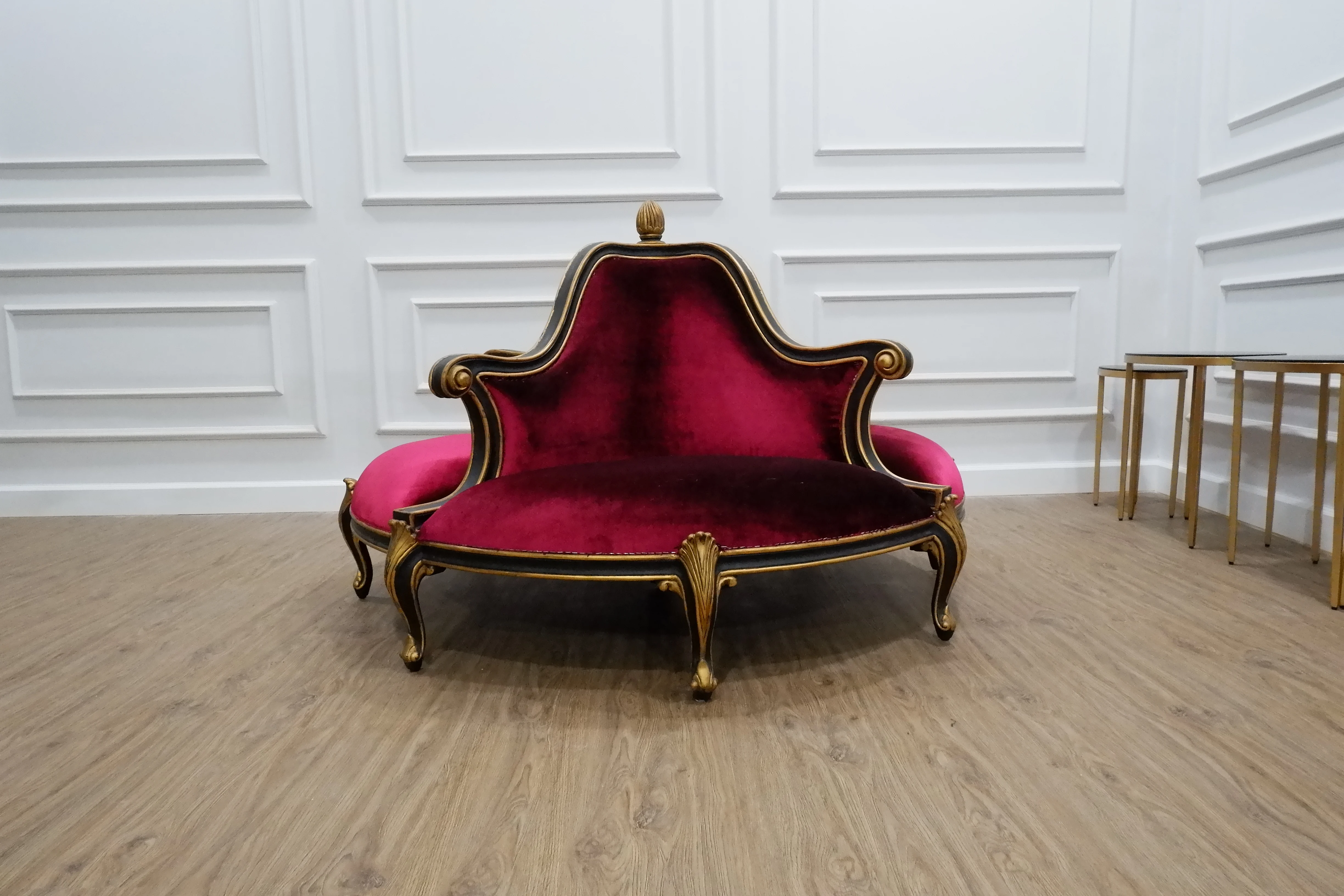 Seating Sofas Round Modern Modular Sofa Made of Solid Wood for Living ...