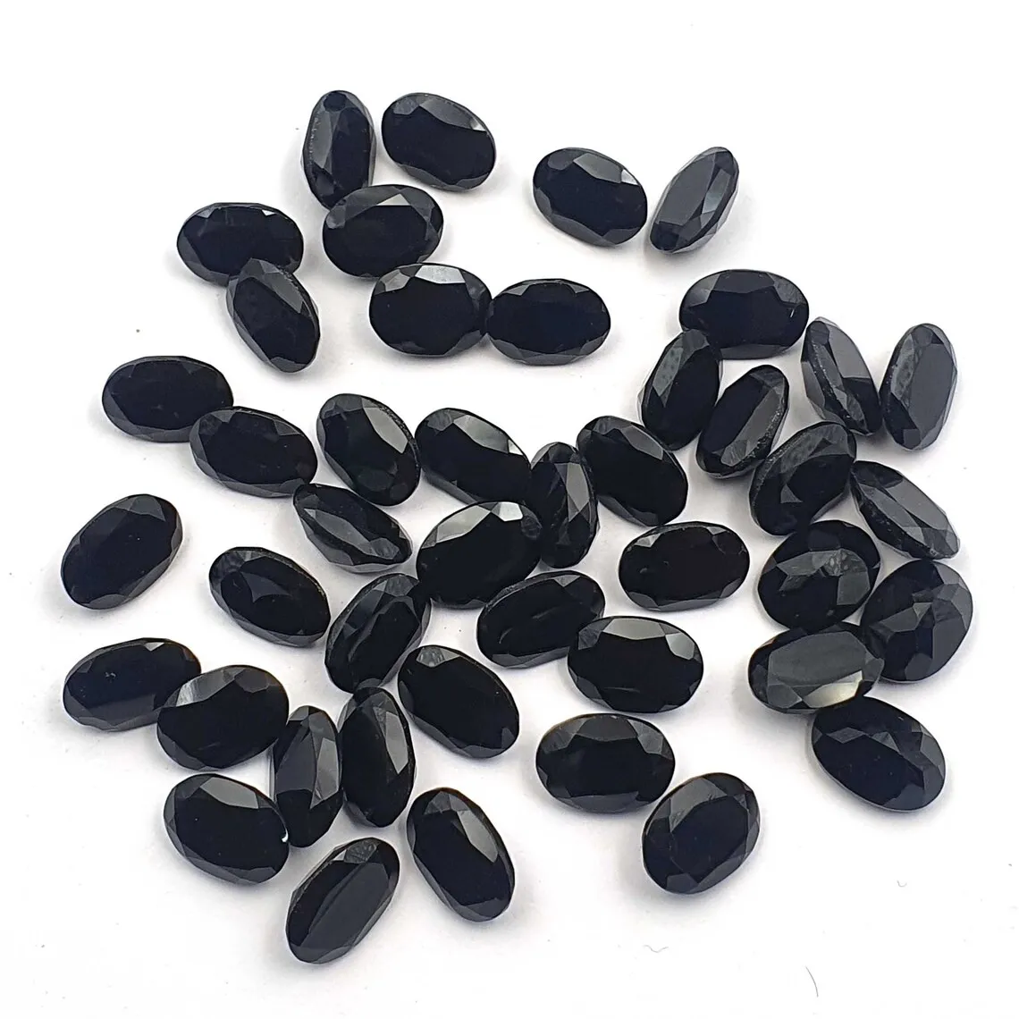 Natural Black Onyx Oval Cut Loose Calibrated Gemstones Wholesale ...