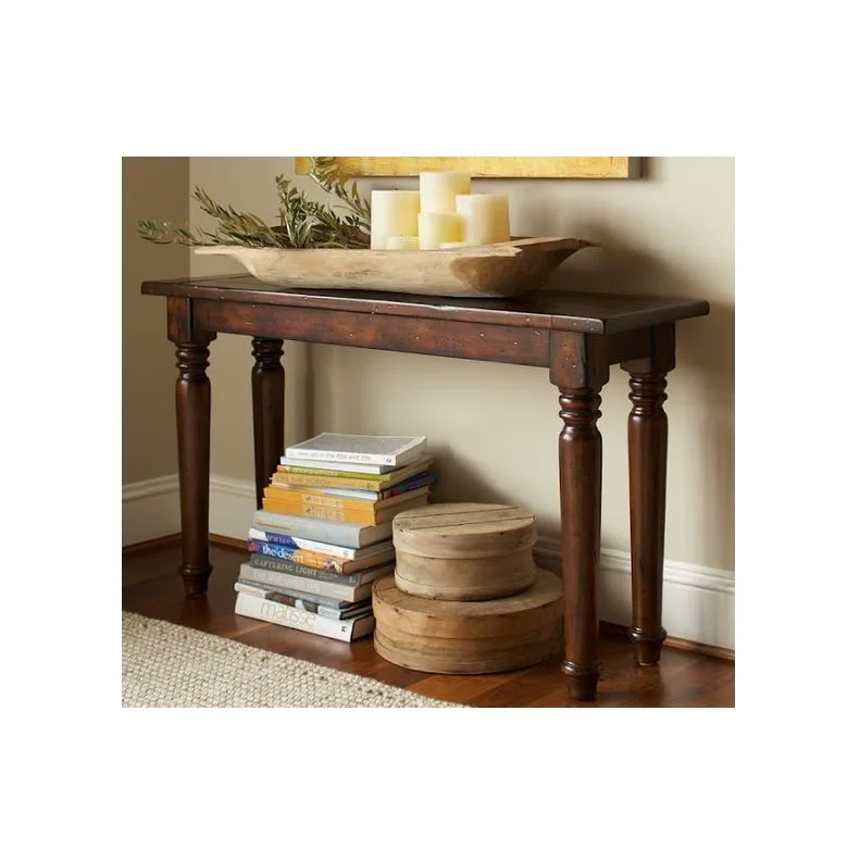 Modern Wooden Coffee Table with Open Shelf & White Center