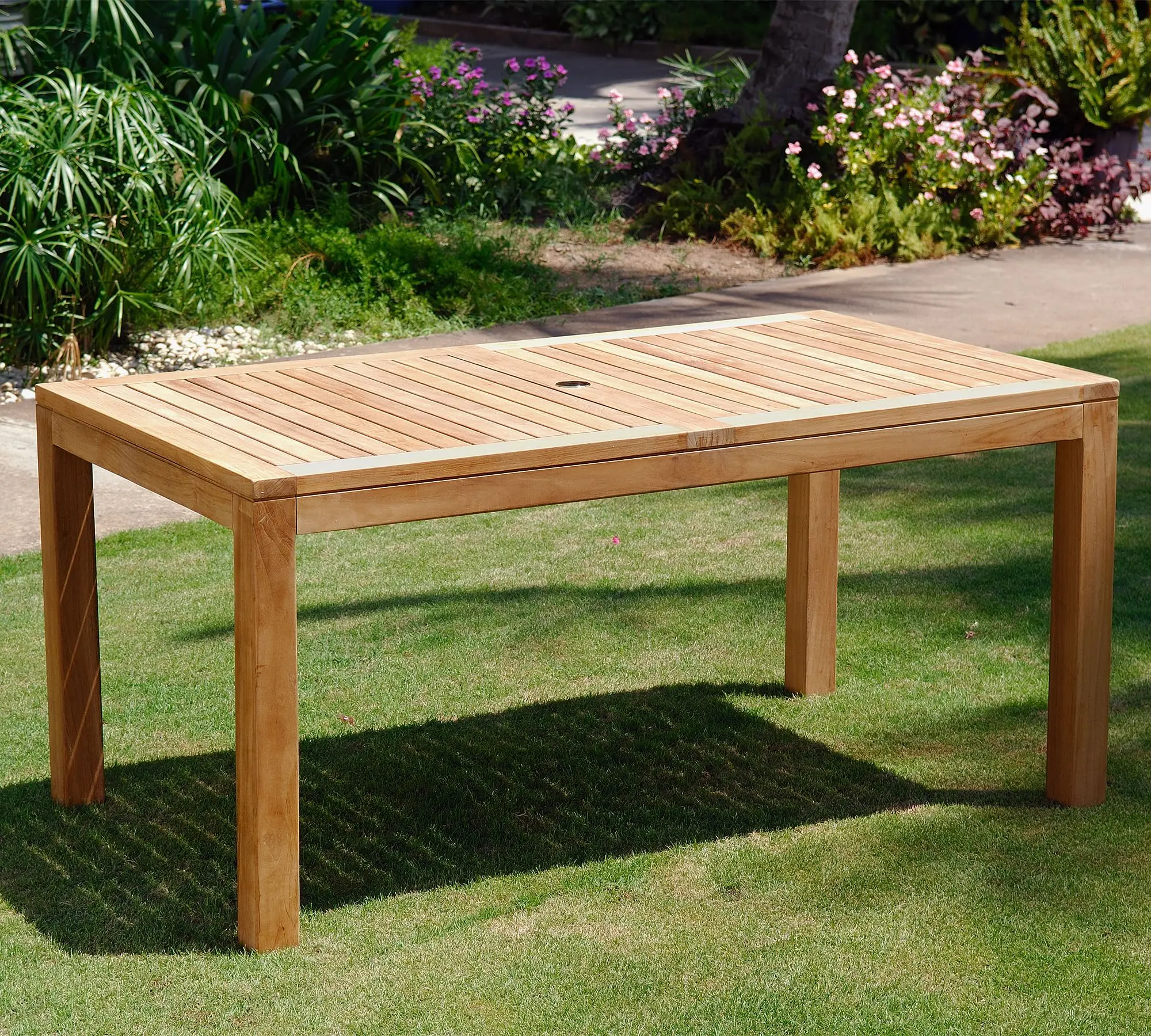 Solid Wood Outdoor Teak Dining Table in Modern Style New Design ...