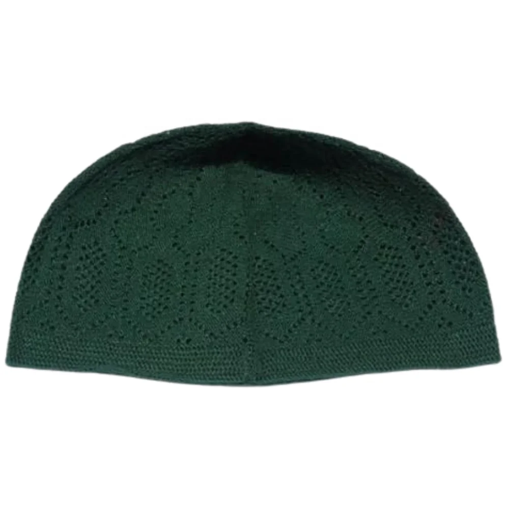 New Islamic Men Prayer Hats Koofi Muslim Topi Cap Knitting Taqiyah ...
