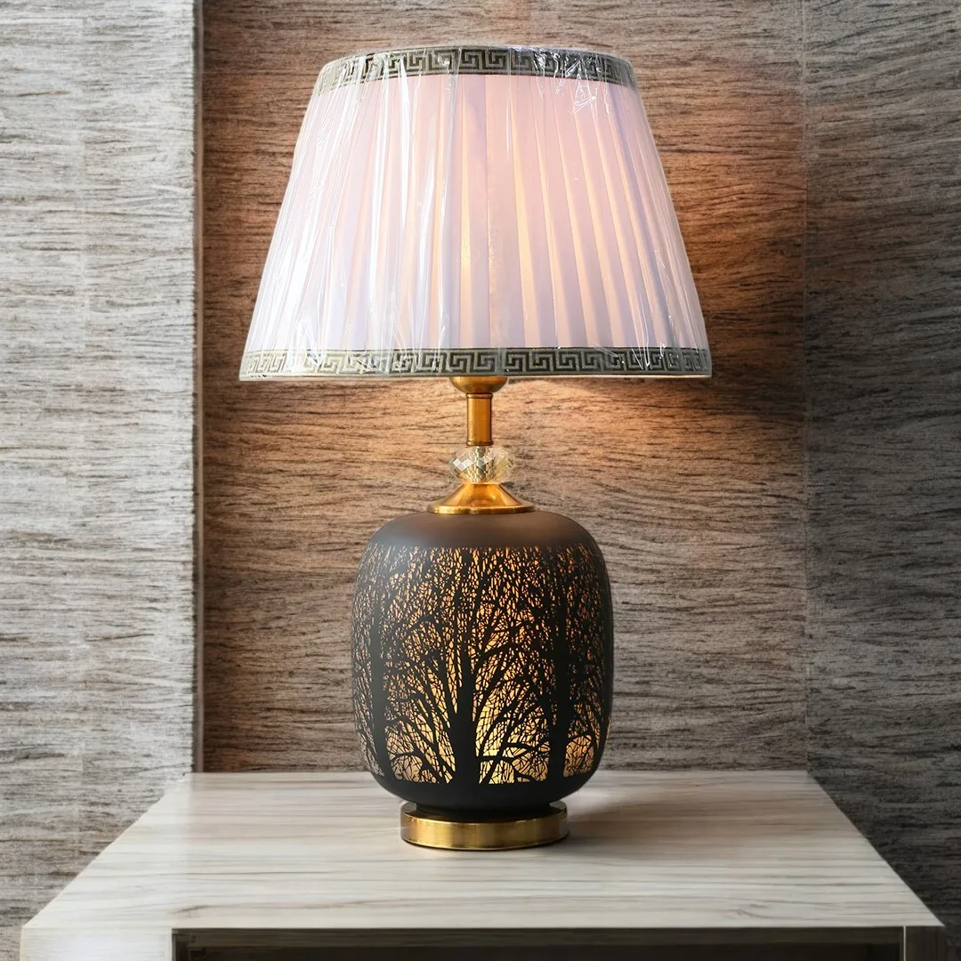 Luxury 3D Cutwork Glass LED Table Lamps Modern Unique Economical ...