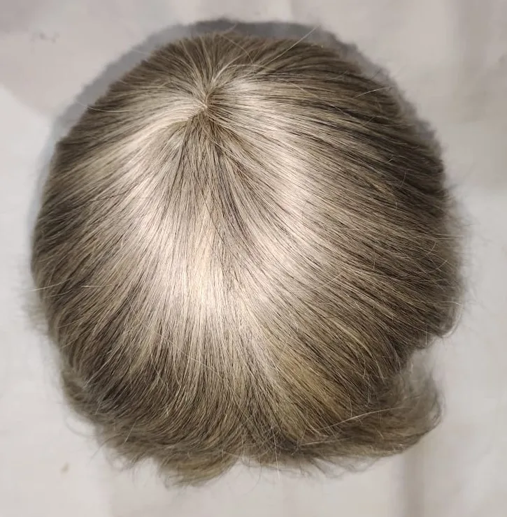 Gents Full Cap Human Hair Wig Man And Women Wig Front Lace 100% Natural ...