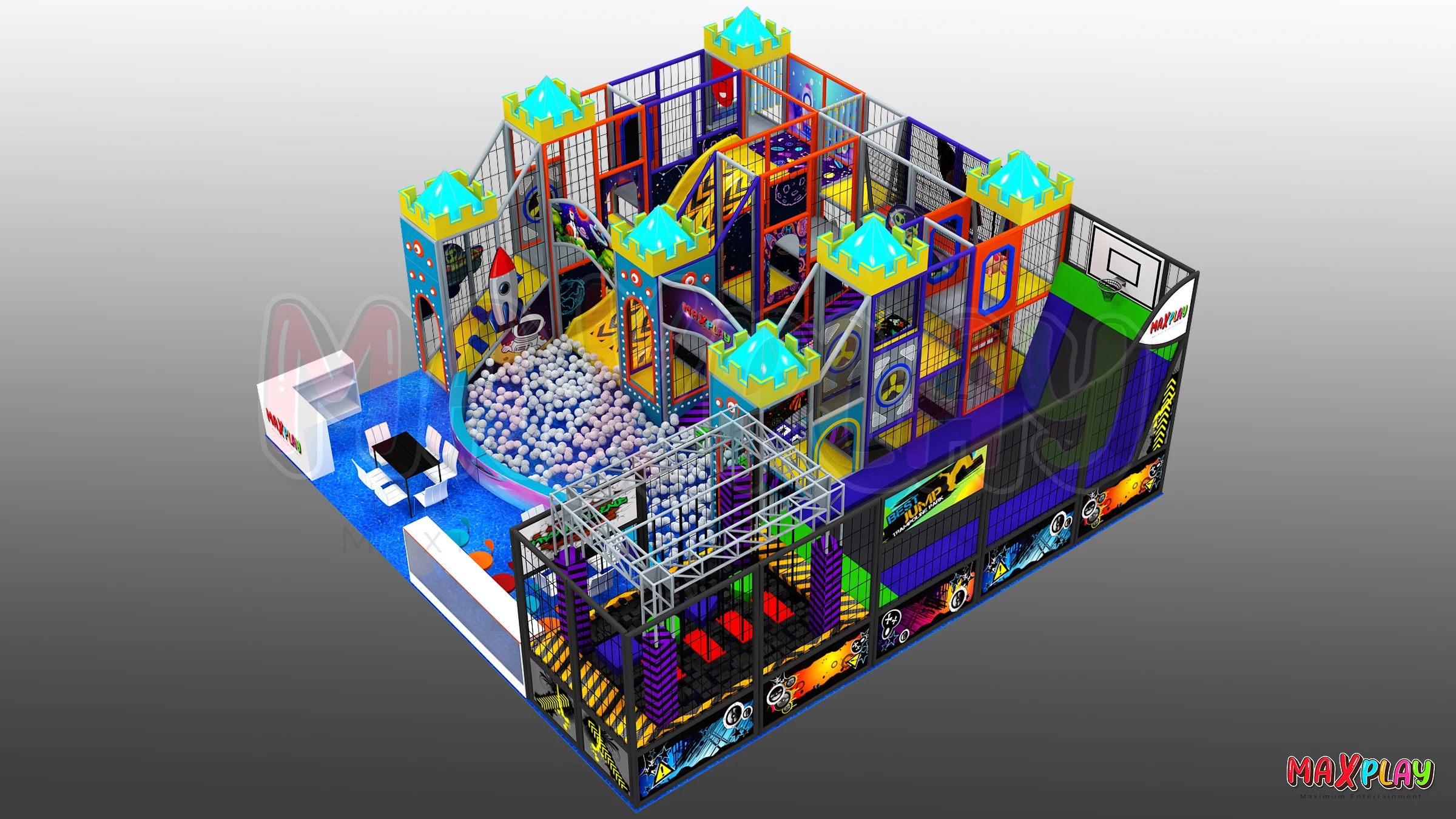 Indoor Space Themed Kids Playground From Max Play Maximum Entertaiment ...