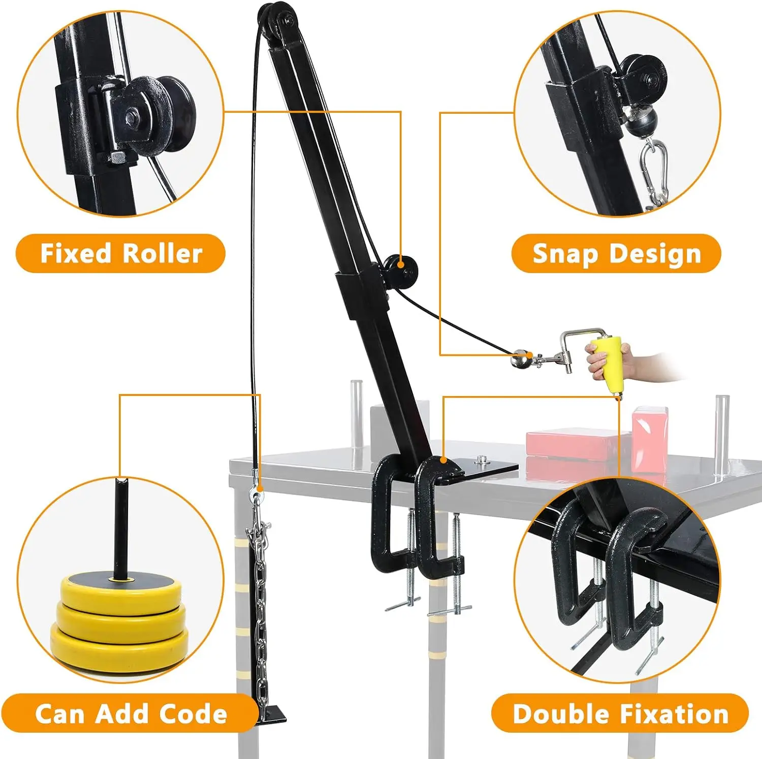 Pulley Training System Arm Wrestling Pulley System - 220lb Capacity ...