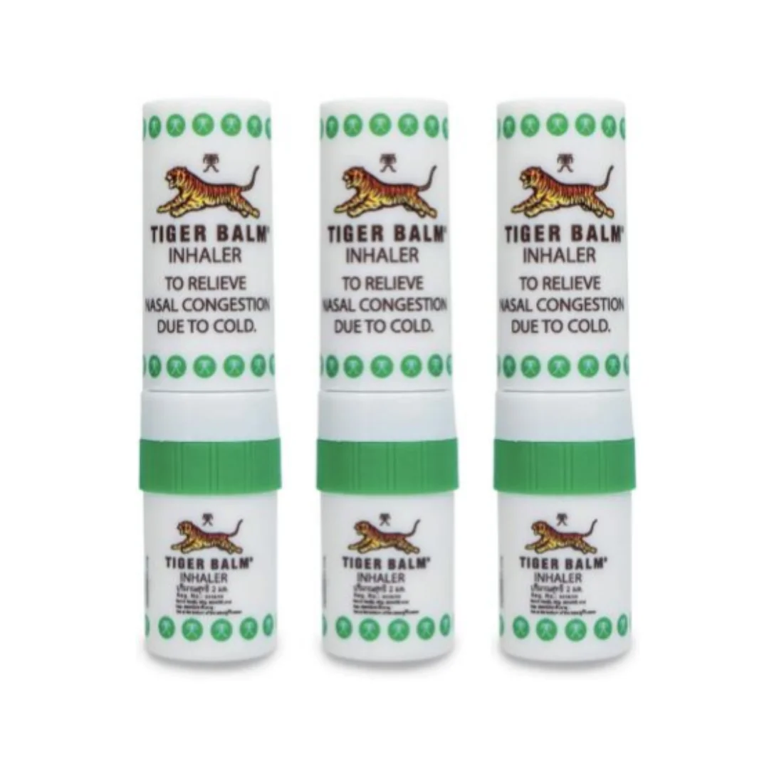 Tiger-Inhalador de mentol para aliviar la congestión Nasal, mareos en ...