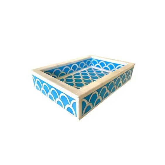 Latest Designed 2024 Storage Tray Bone Inlay With Resin Table ...