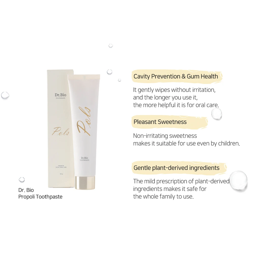 Dr. Bio Propolis Toothpaste- Made In Korea Cavity Prevention Gum Health ...