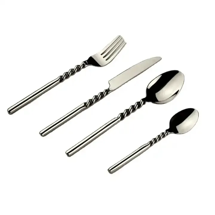 Stainless Steel Table Ware Cutlery Set Creative Gold Customize High ...