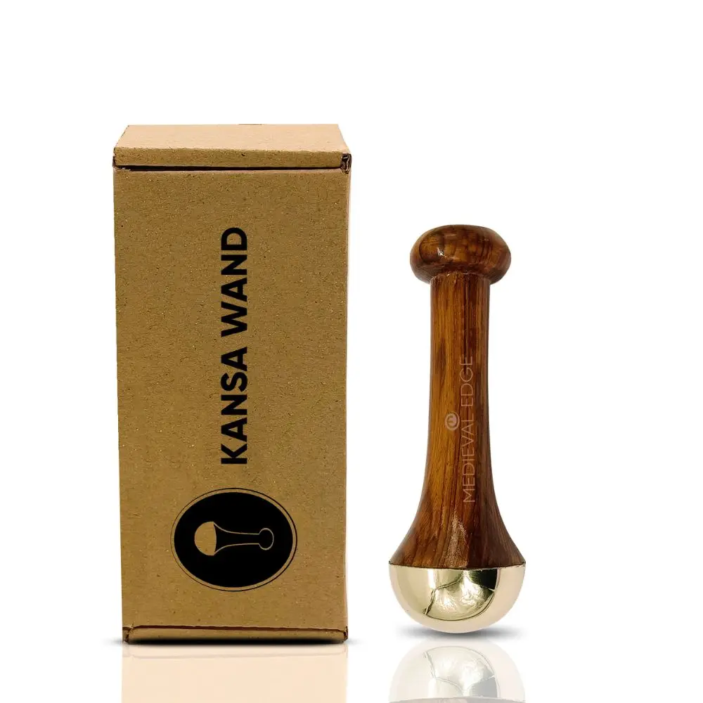 TCM Products Small Face Kansa Wand Massager for Detoxification