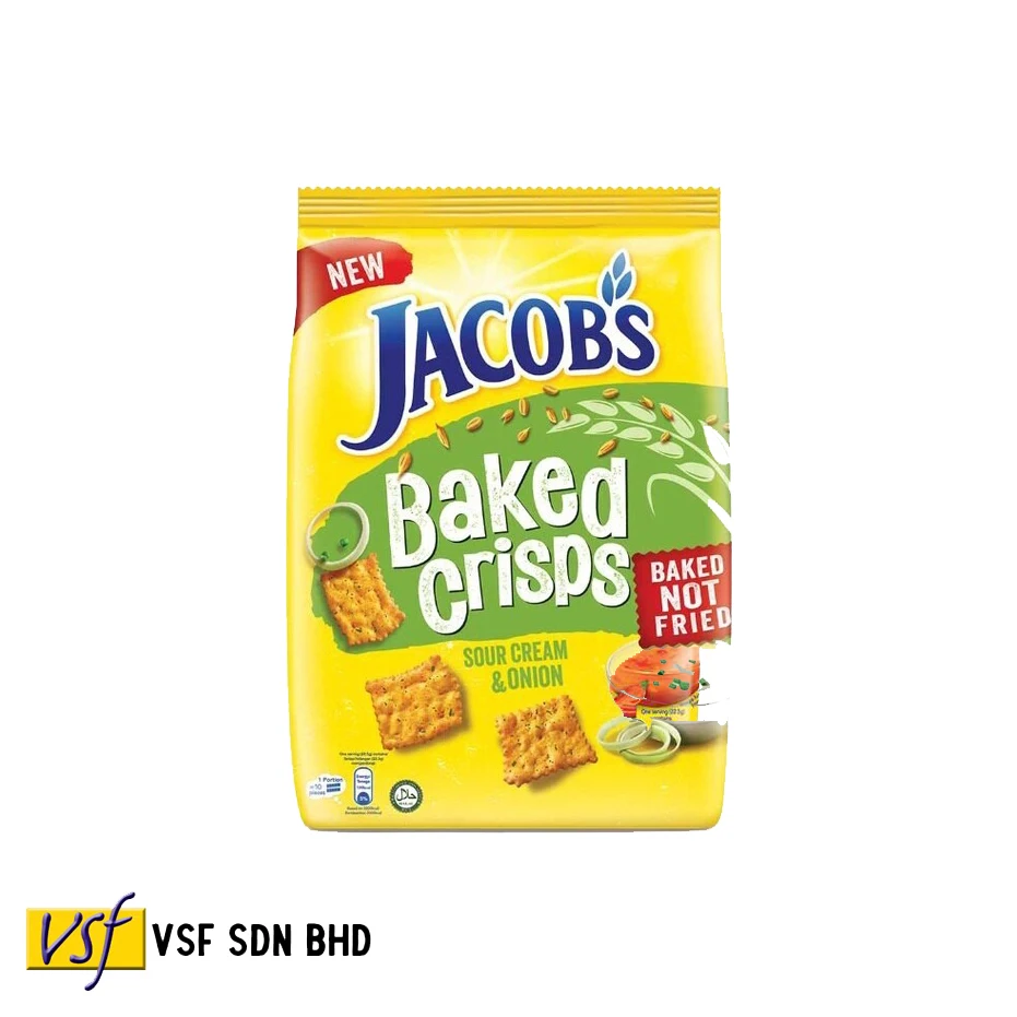 Jacob's Baked Crips Sour Cream Crackers - Nutritious 45g x 6 x 4 Pack ...