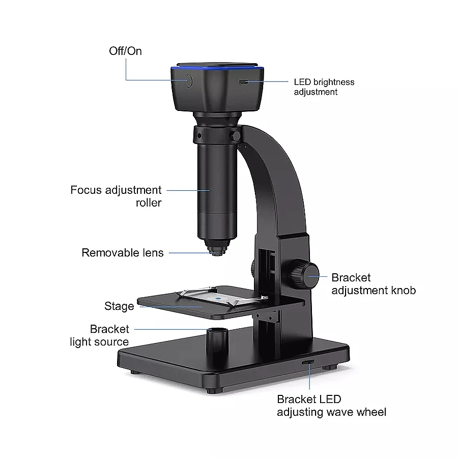 2000X HD Digital Microscope with Wifi & LED Illumination