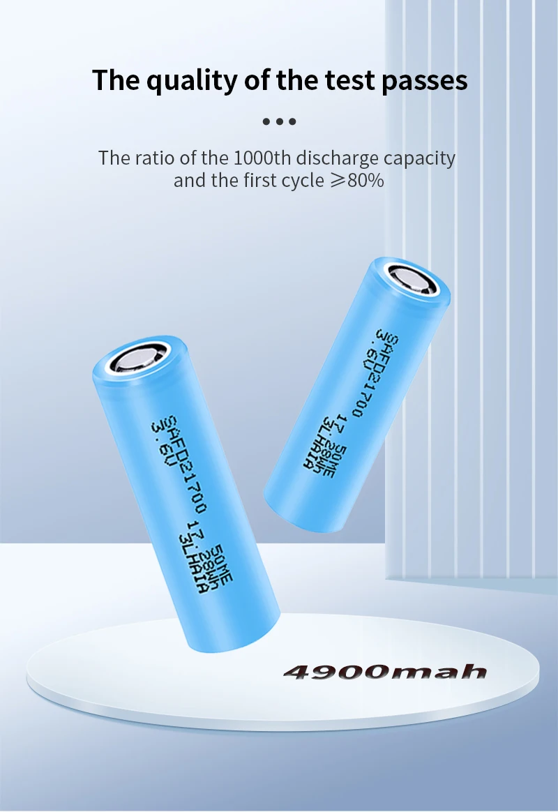 72v Lithium Battery Ncm 21700 50me 3.7v 5000mah Li-ion Battery Cell ...