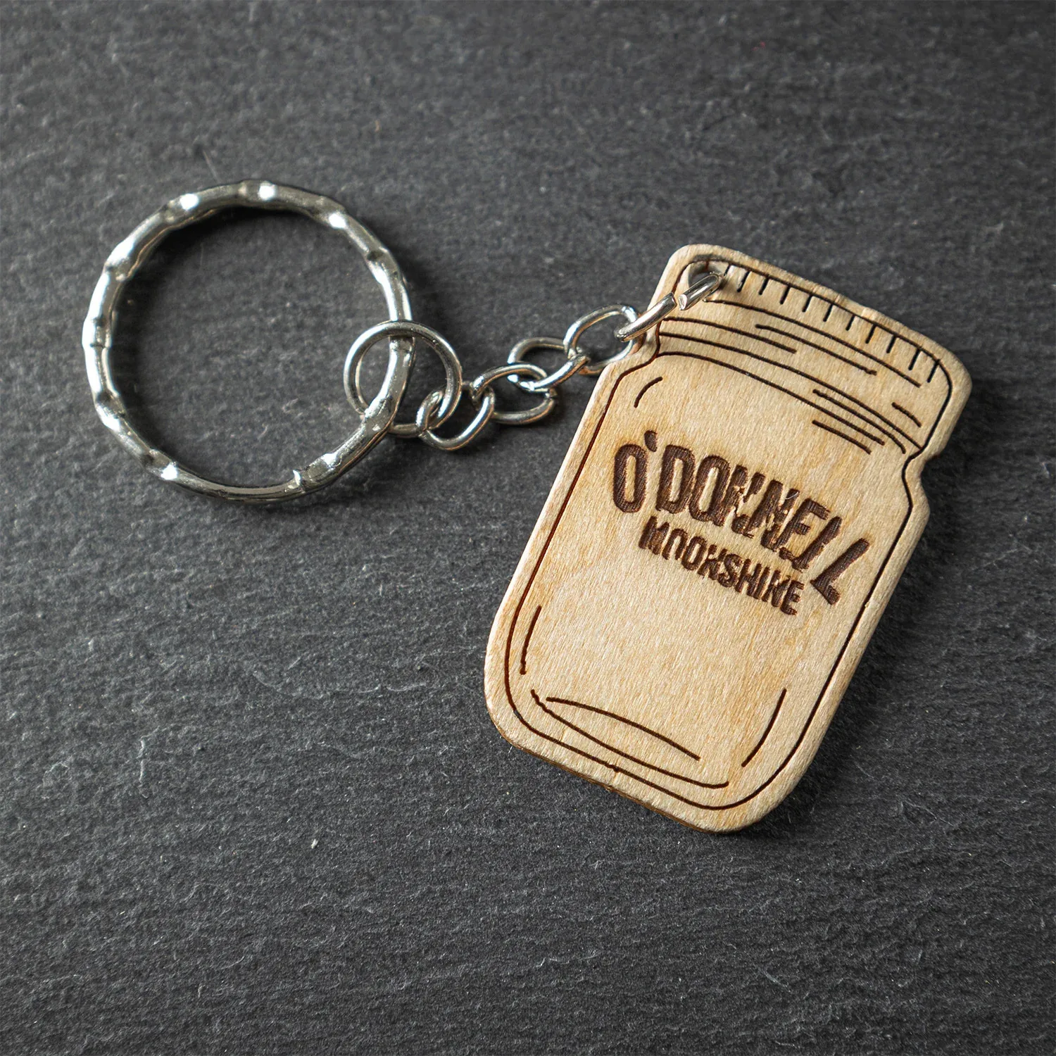 Wholesale Solid Wooden Keyring Custom Wooden Key Chains With Ring New ...